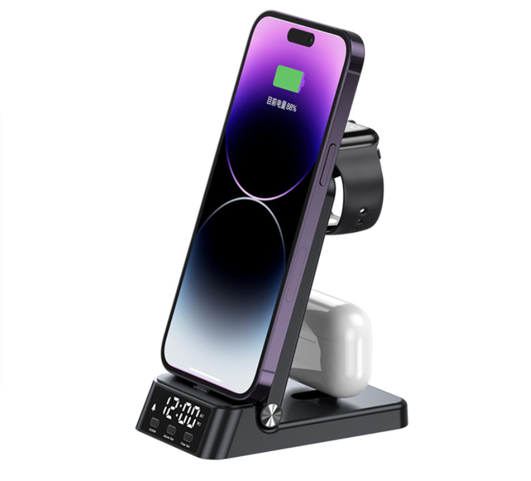 Foldable 3-in-1charger Portable Wireless Charger Stand - Expore China ...