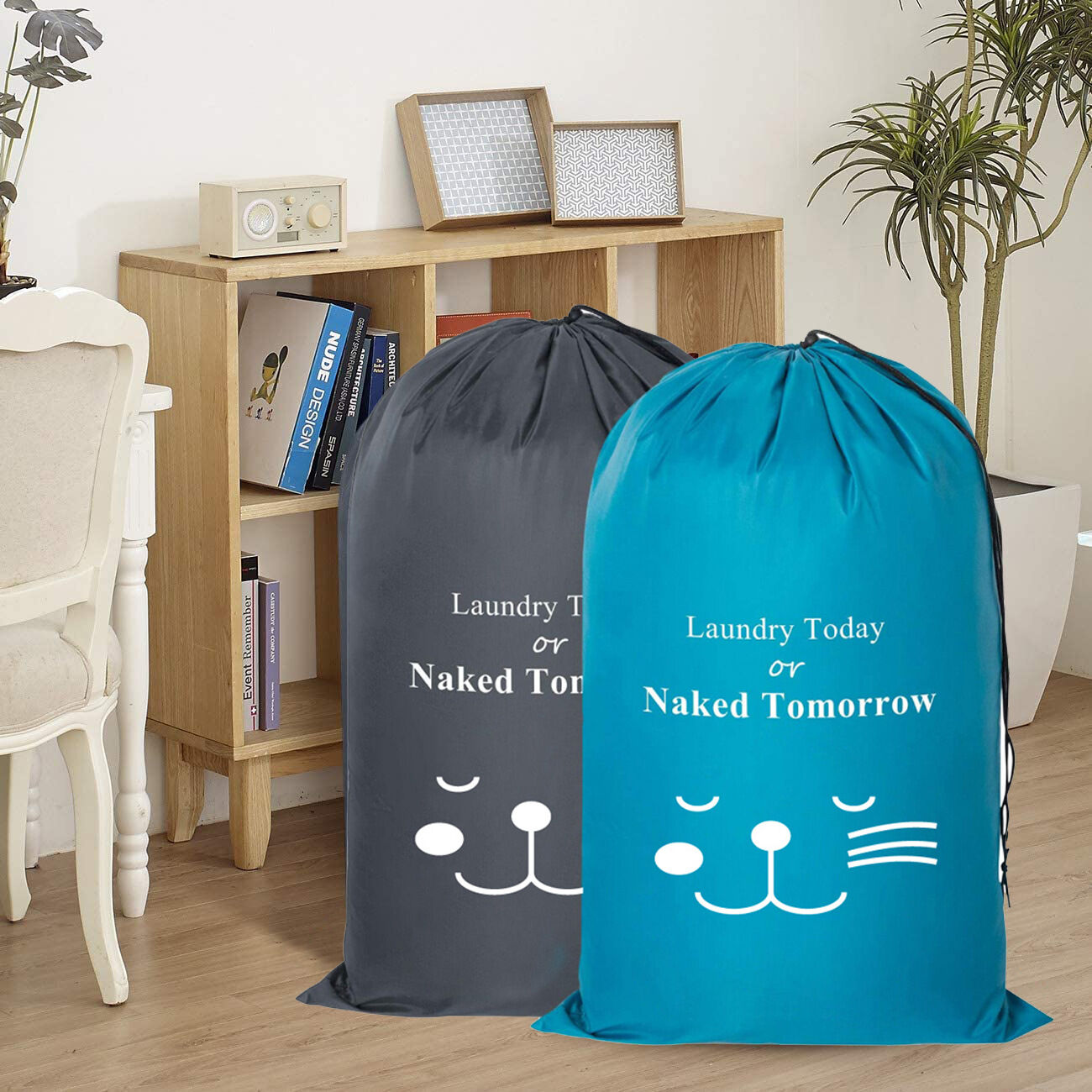 Custom Logo Drawstring Laundry Bag Storage Bag Oxford Polyester Nylon ...