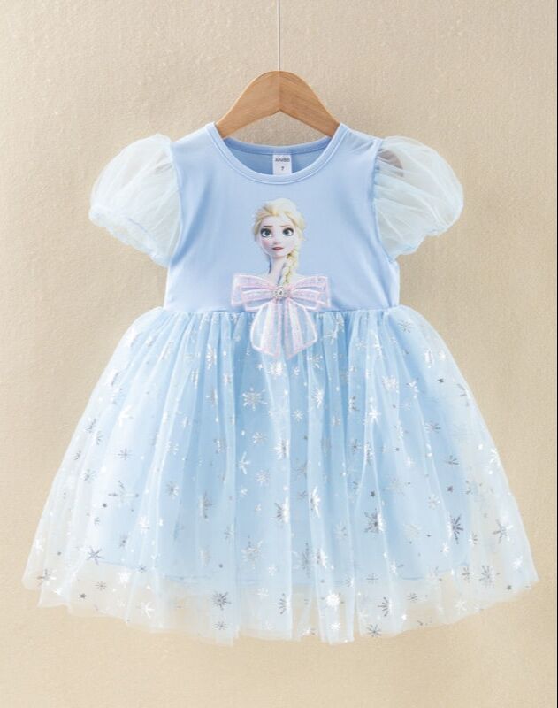 Beautiful Princess Elsa Dress Summer Dress Mesh Skirt - Buy China ...