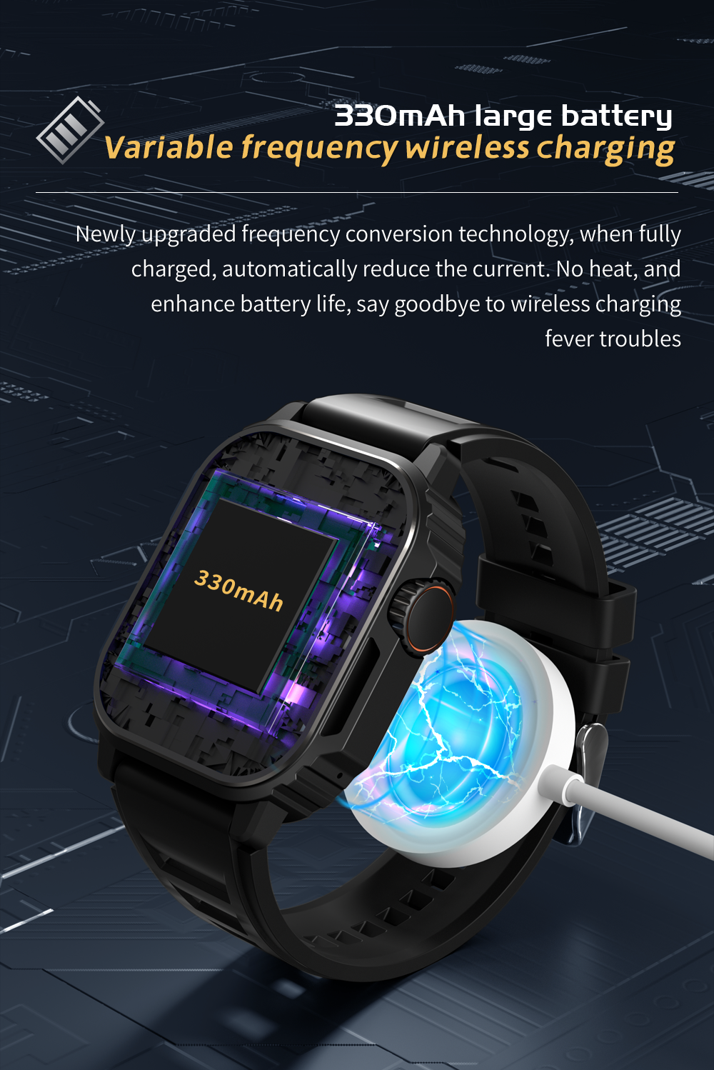 2024 Shenzhen Fashion Design Rectangular Smartwatch Rugged Design With ...
