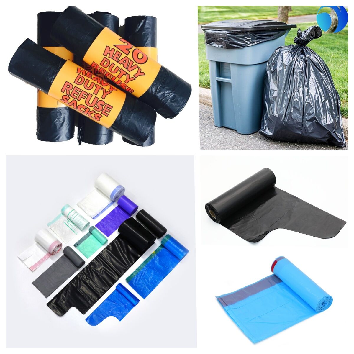 Pla Hdpe Pe 13 33 55 Gallon Heavy Plastic Household Construction Waste ...