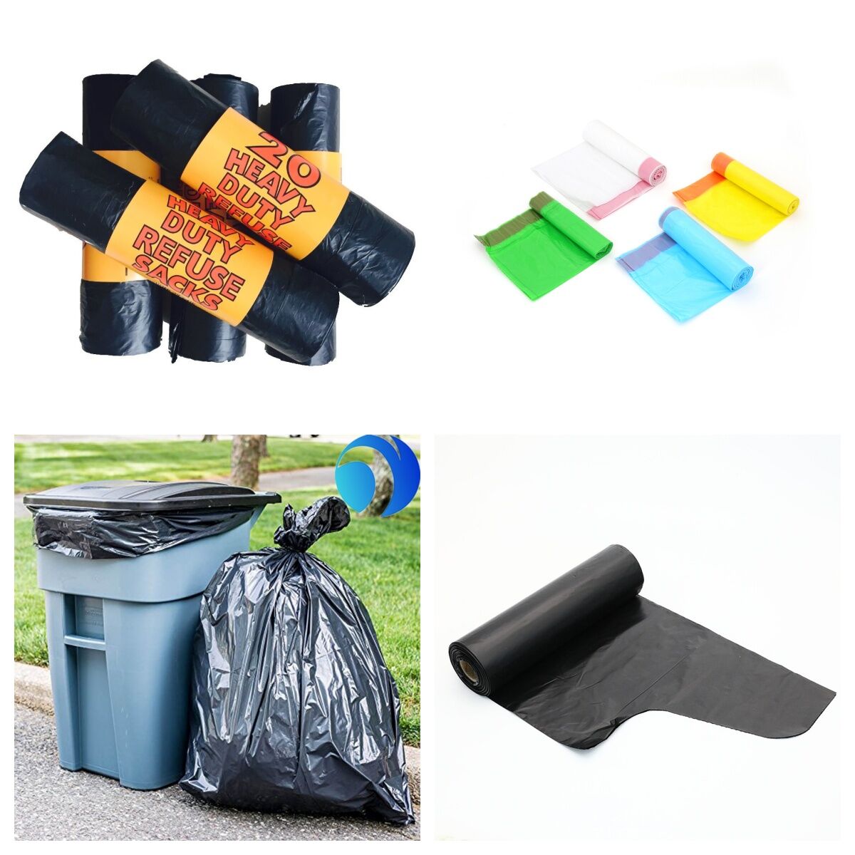 Pla Hdpe Pe 13 33 55 Gallon Heavy Plastic Household Construction Waste ...