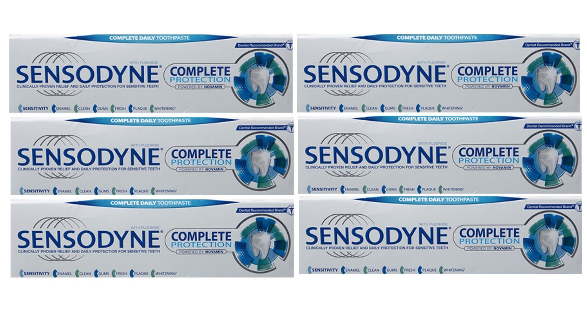 Sensodyne Complete Protection Sensitive Toothpaste For Sensitive Teeth ...