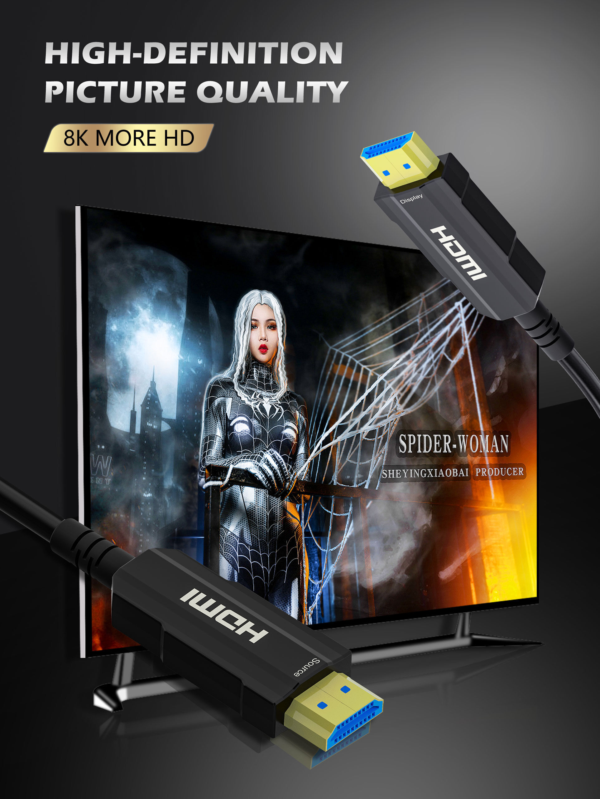 Wholesale Hdmi 2.1 Cable 8k Fiber Optical Hdmi Cable Ultra High Speed ...