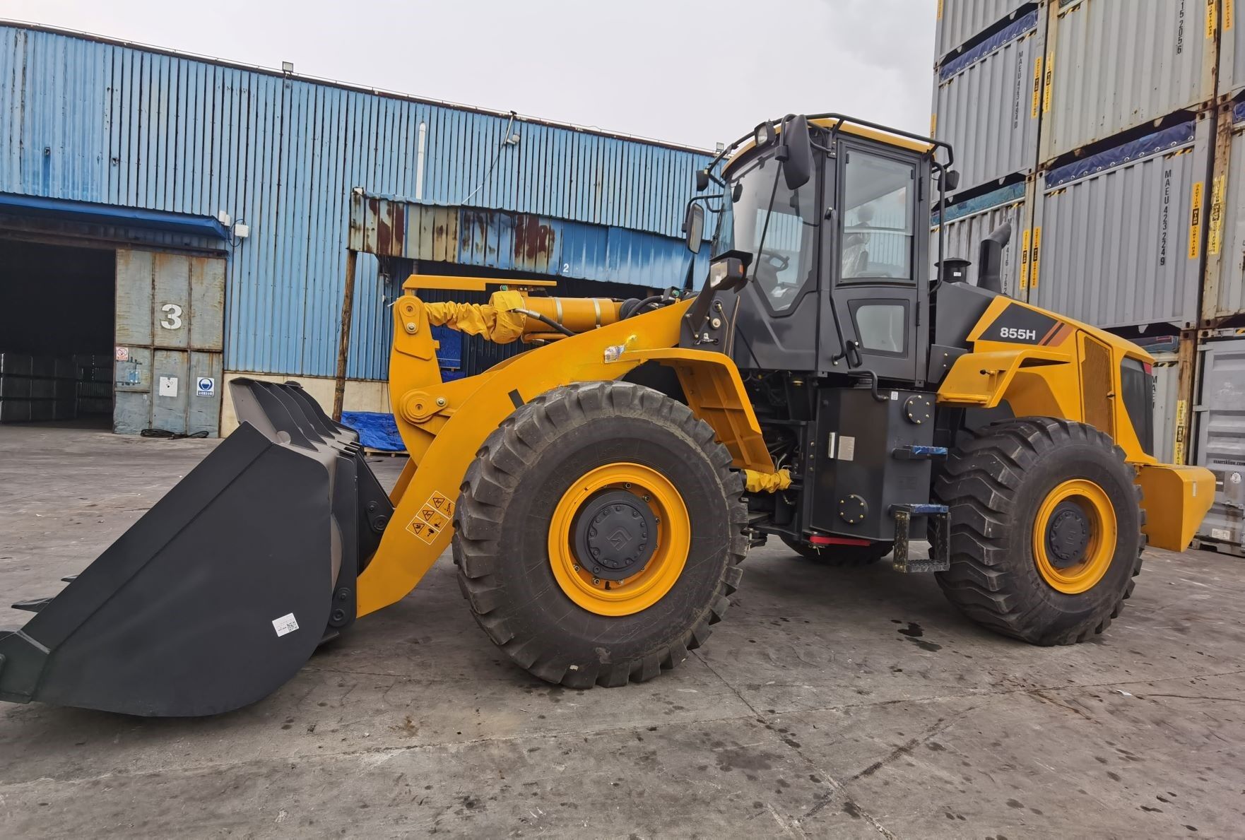 Factory Price New 5 Ton Small Wheel Loader Clg855h Front End Wheel ...
