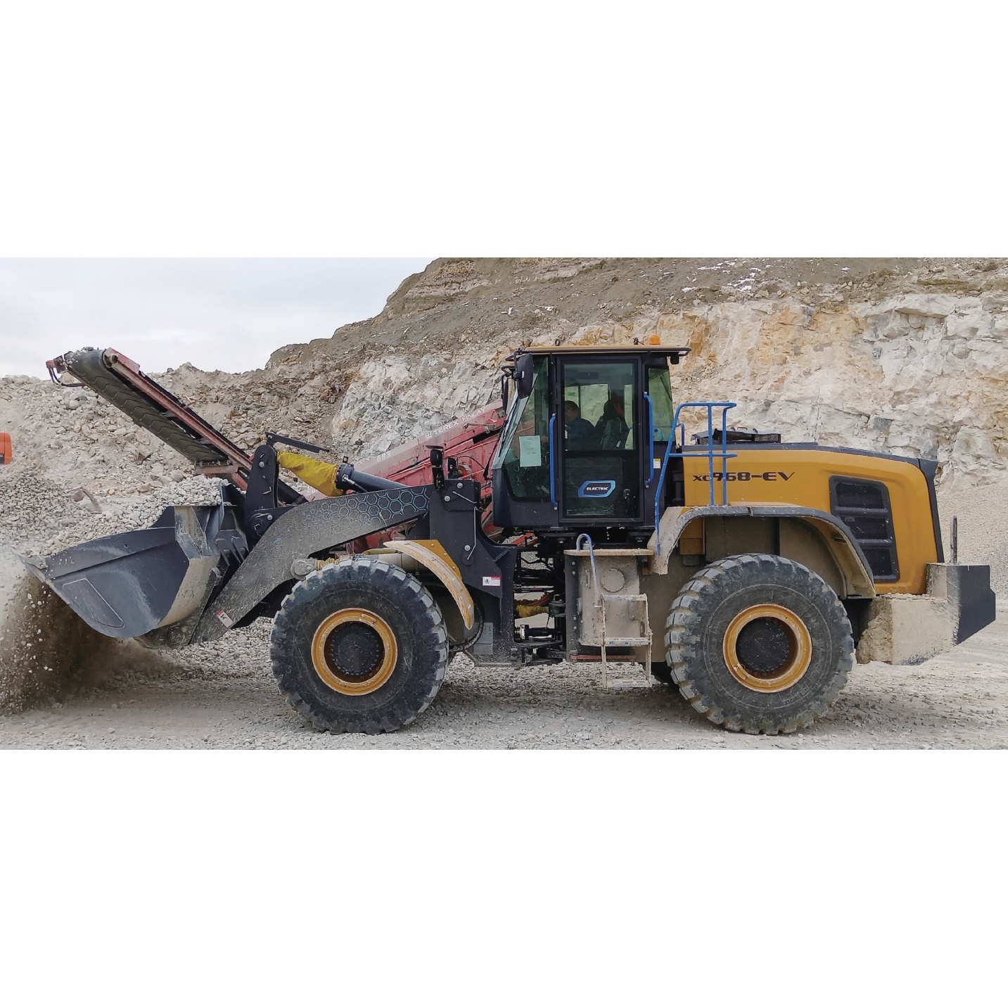 New Energy 6ton 270kw 3.2cbm Bucket Pure Electric Wheel Loader Xc958-ev ...
