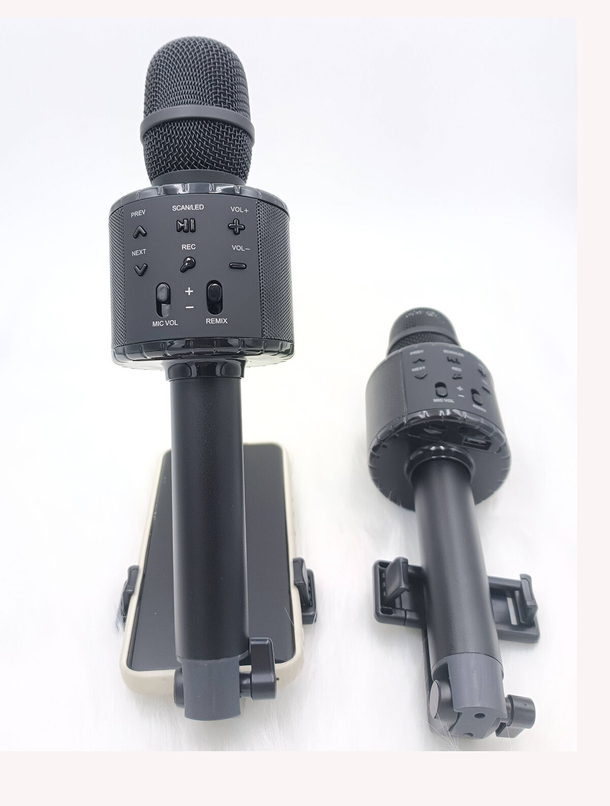 Mobile Phone Holder, Paired With Karaoke Microphone,bt Wireless Audio Microphone, Integrated ...