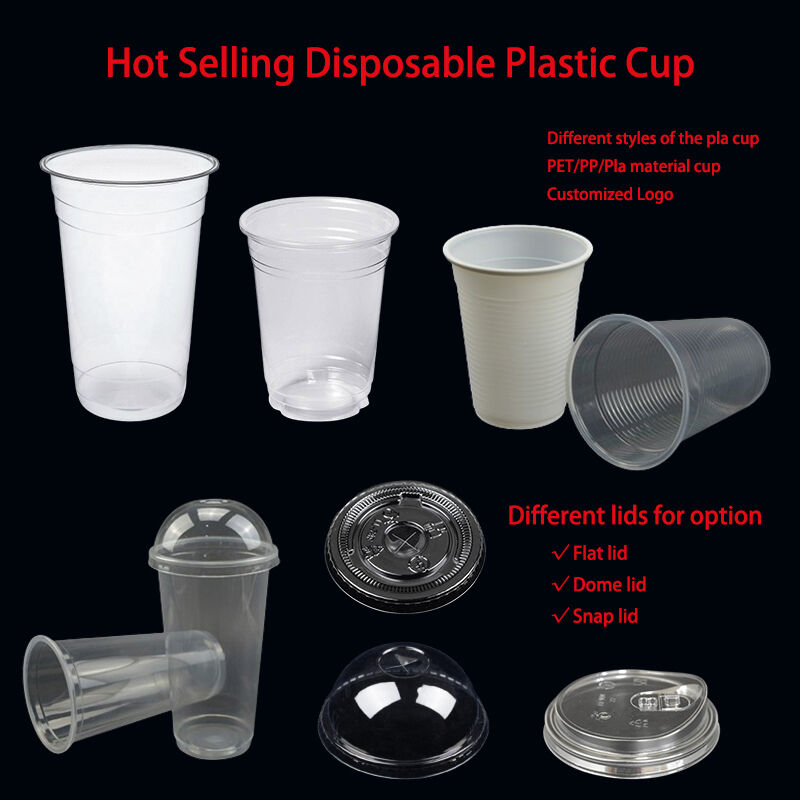 12oz 14oz 16oz 20oz 24oz 32oz Disposable Transparent Plastic Cups ...