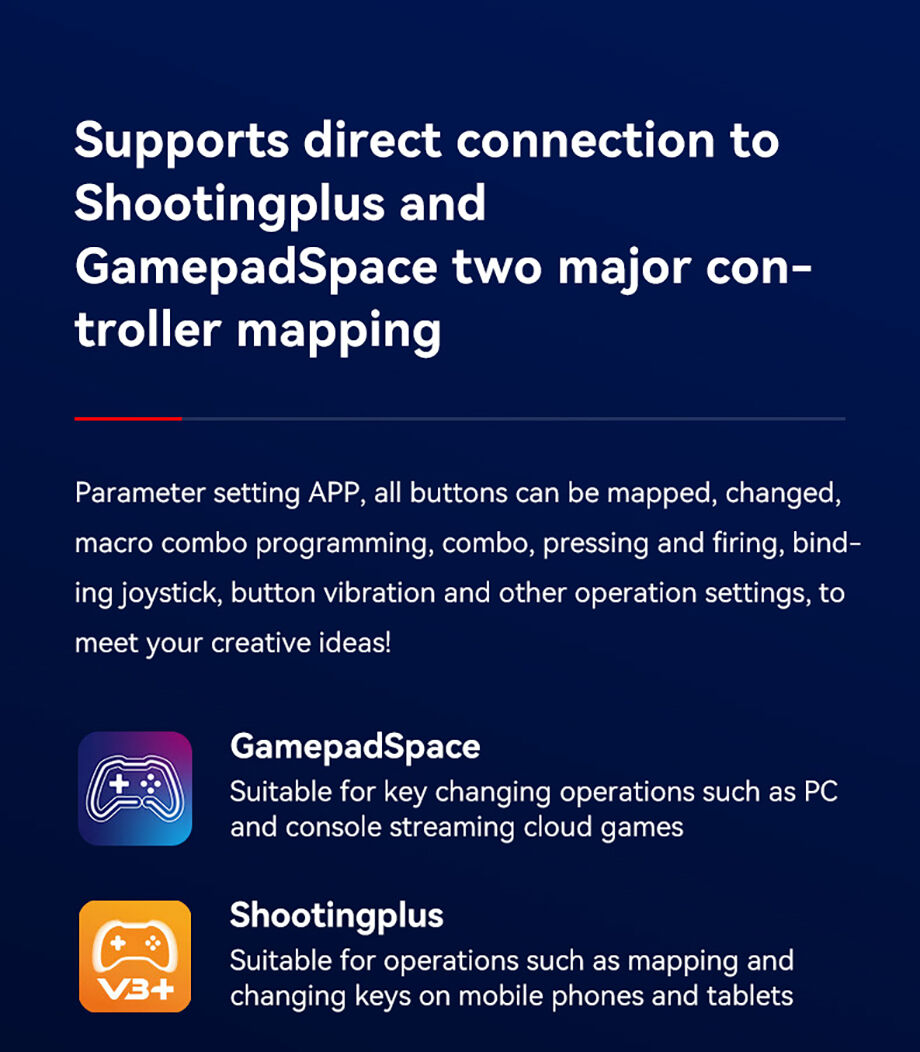 A D8 Pro Stretching Bt Gamepad Retractable Gamepad Rgb Hall Rocker ...