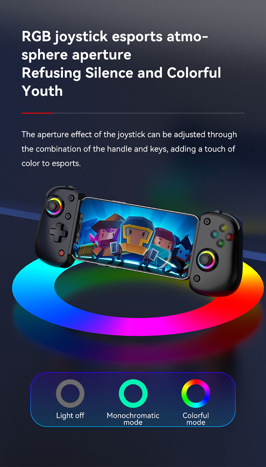 A D8 Pro Stretching Bt Gamepad Retractable Gamepad Rgb Hall Rocker ...