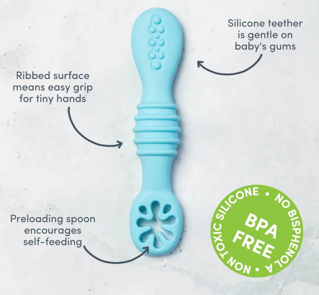 Baby Led Weaning Spoon Food-grade Silicon Bpa Free Ergonomically ...