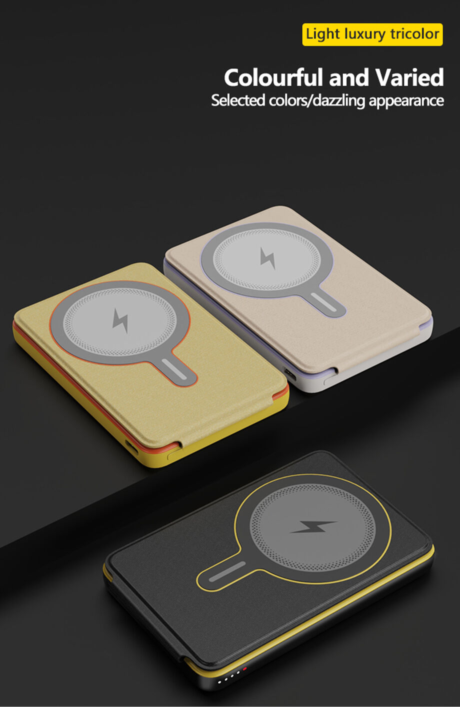 New Design Ultra Thin Lightweight Leather Texture 5000mah Pd20w Fast ...