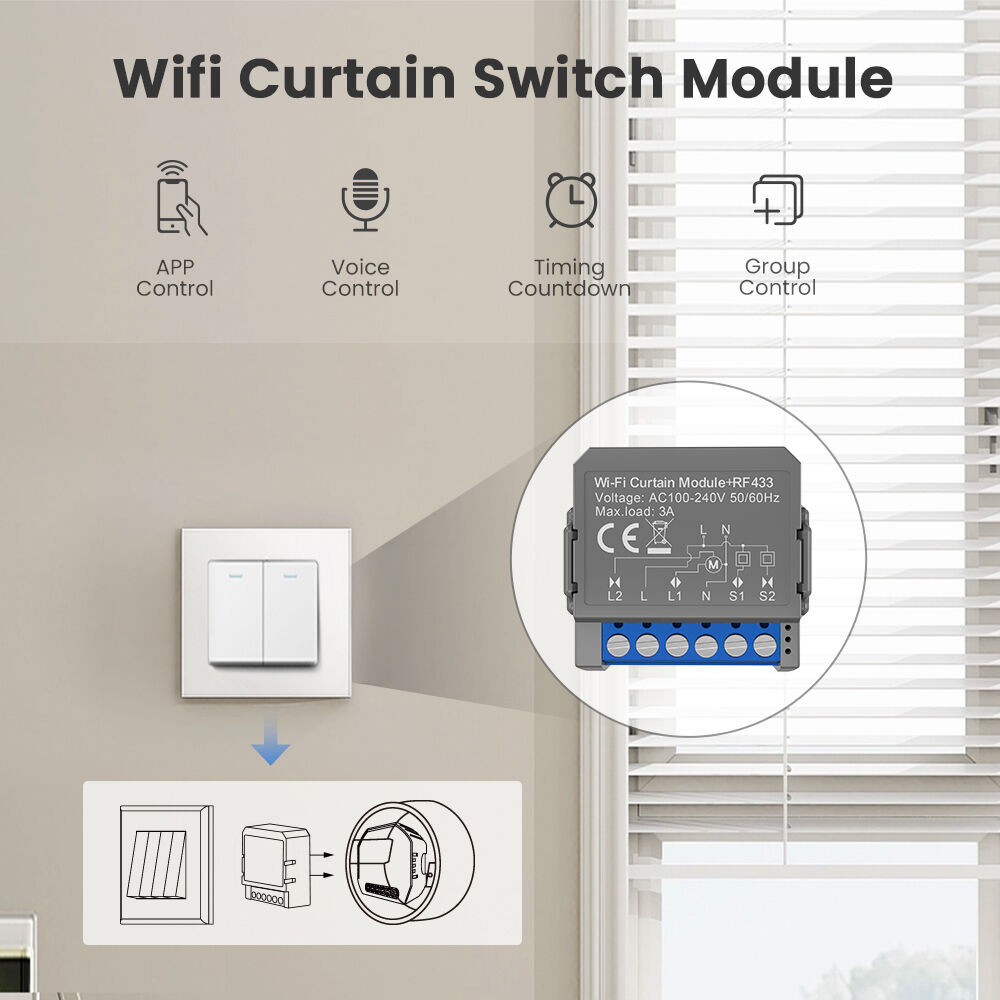 Avatto New Arrivals Smart Home Tuya Wifi Rf Curtain Module Smart ...