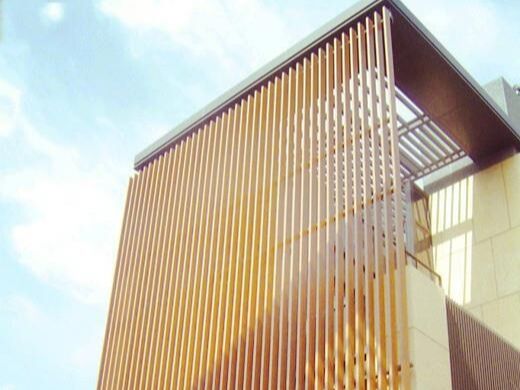 6000 Series Wood Grain Heat Transfer Decorative Square Aluminium Pipe ...