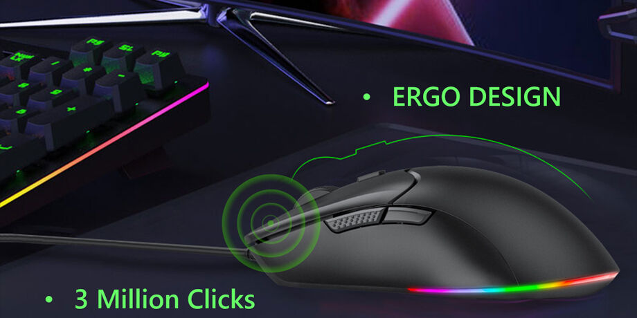 Buy China Wholesale Custom Wired Gaming Mouse Super Cheap Rgb Usb 7200 ...