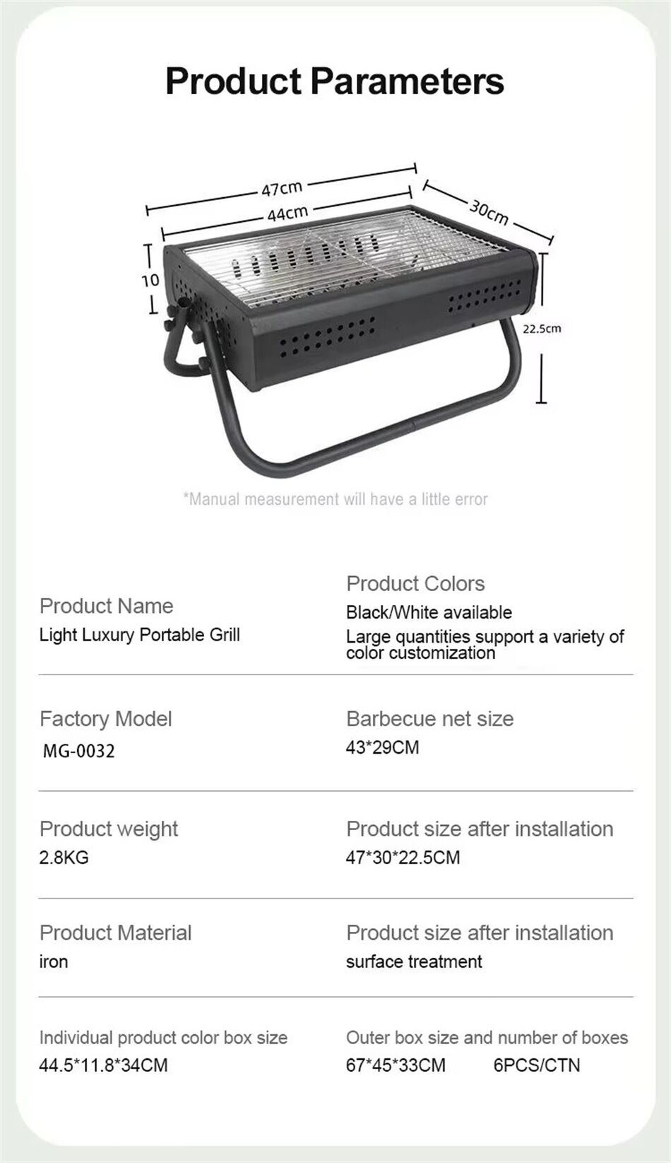 Outdoor Stainless Steel Barbecue Network Card Type Wood Stove Barbecue ...