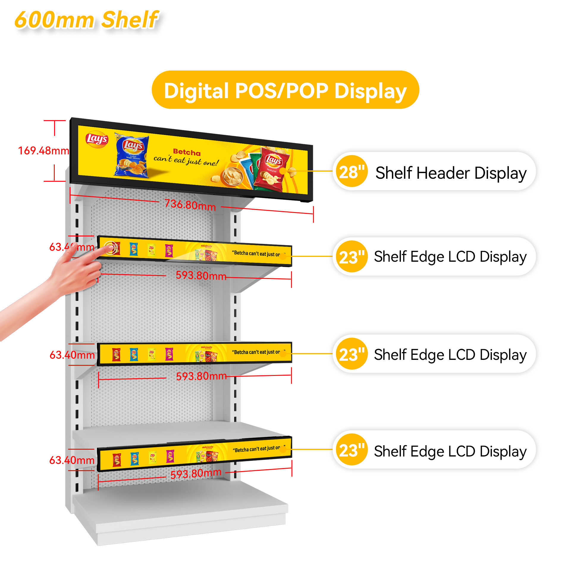 Factory Direct High Quality China Wholesale Shelf Edge Lcd Advertising ...