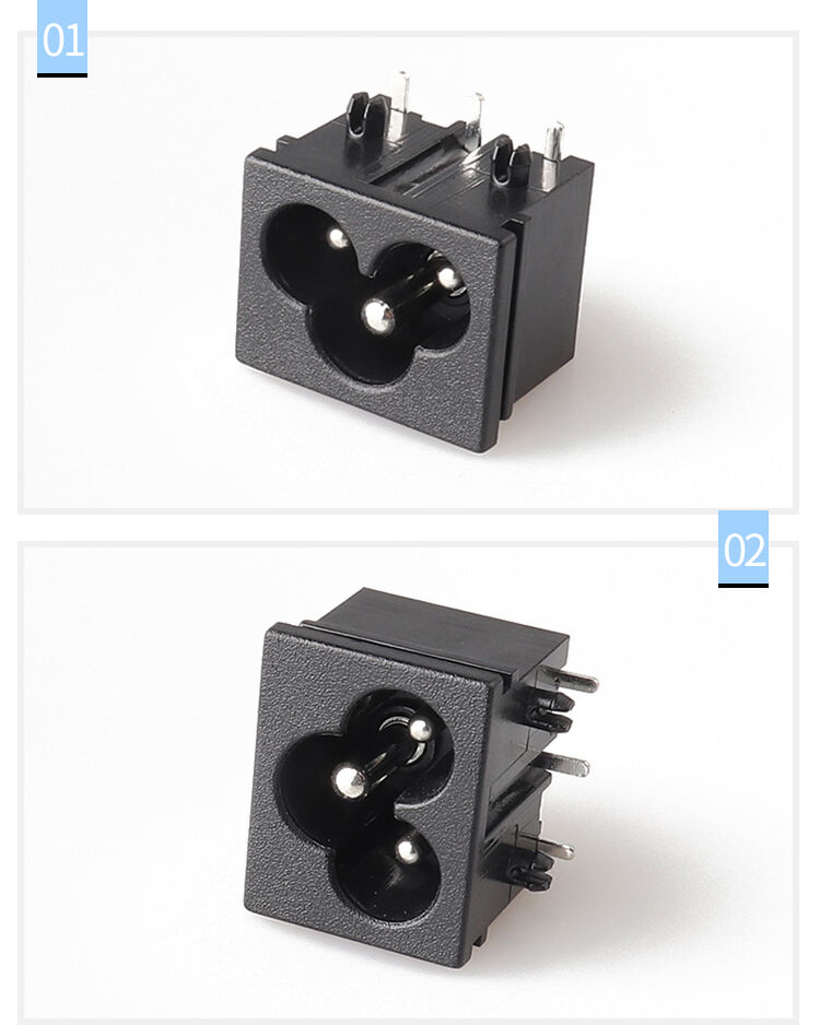 Lanzmfg Ac Power Socket Iec 60320 C6 With Pcb Pin Terminal Industrial 3 ...