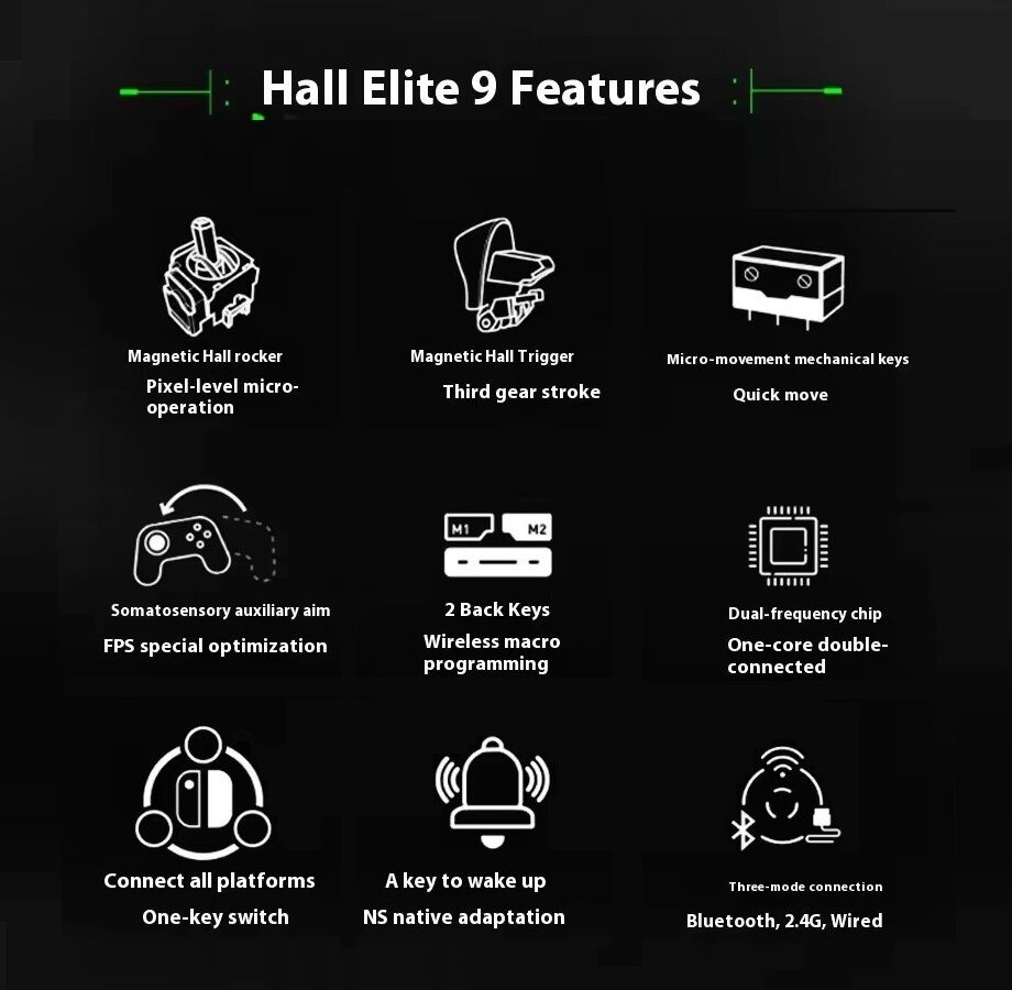 Hall Effect Joystick Gamepad, Pc Controller, Tv Game Controller, Hall ...