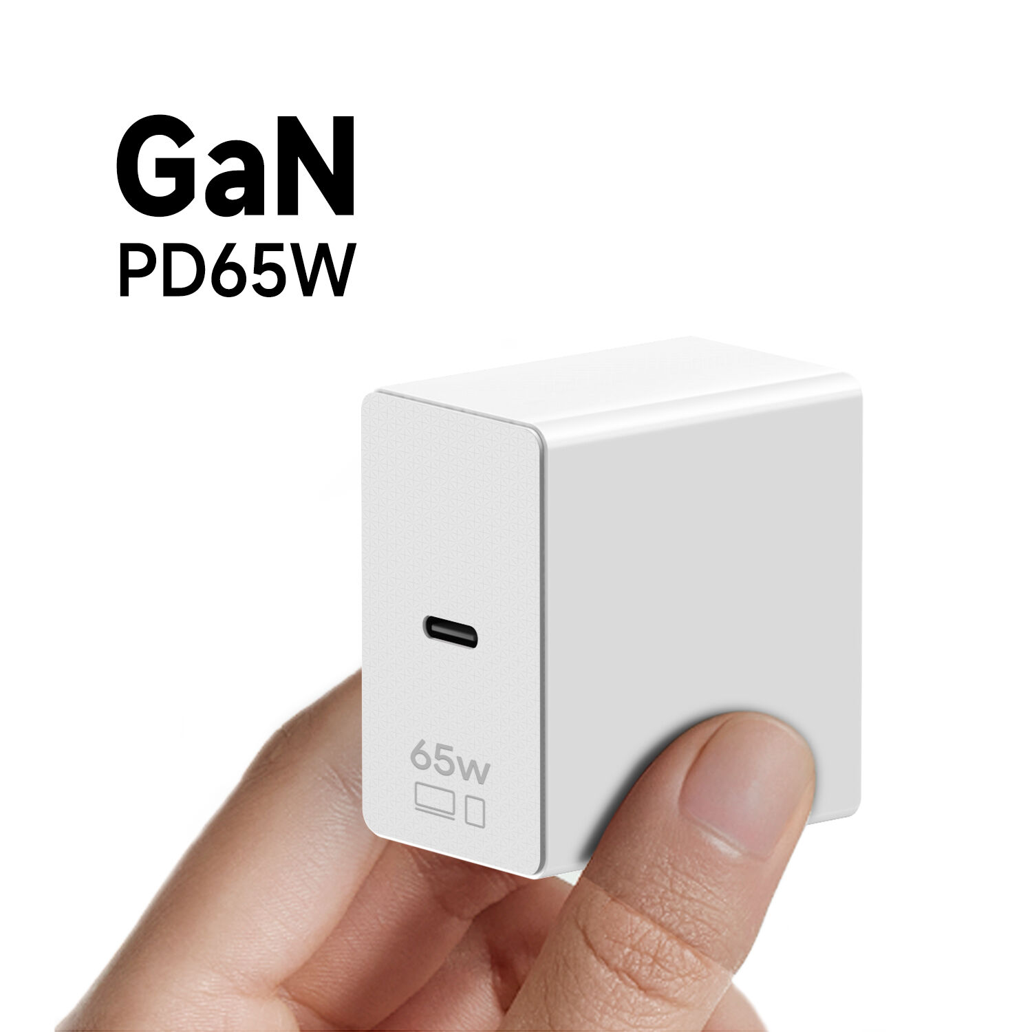 Gan 65w Usb-c Pd 3.0 Charger With Uk Plug For Laptop Tablet Smartphone ...