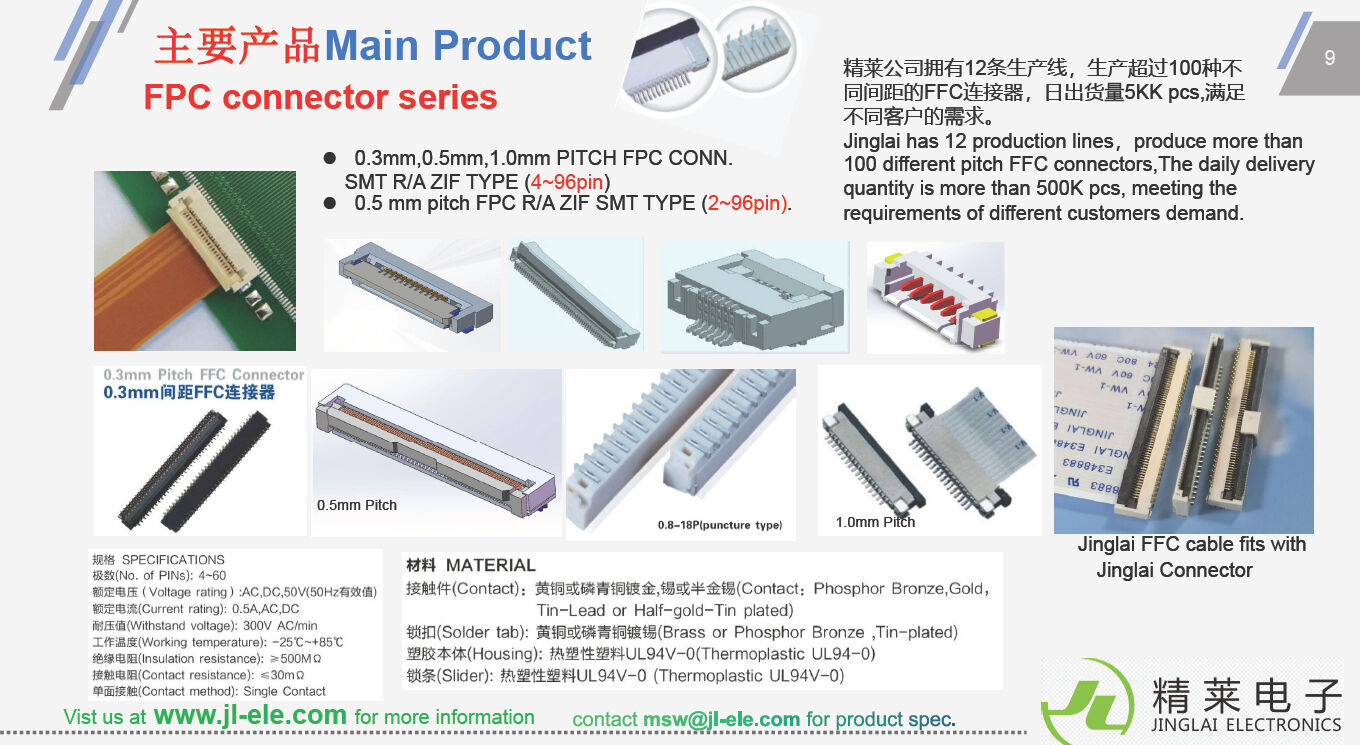 Wholesale High Quality 0.5mm Pitch Fpc Connector - Expore China ...