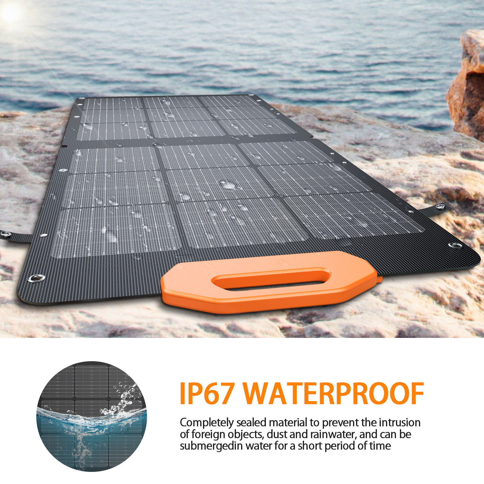 100w Solar Panel 21.5v Portable Foldable Solar Panel Fast Charger ...
