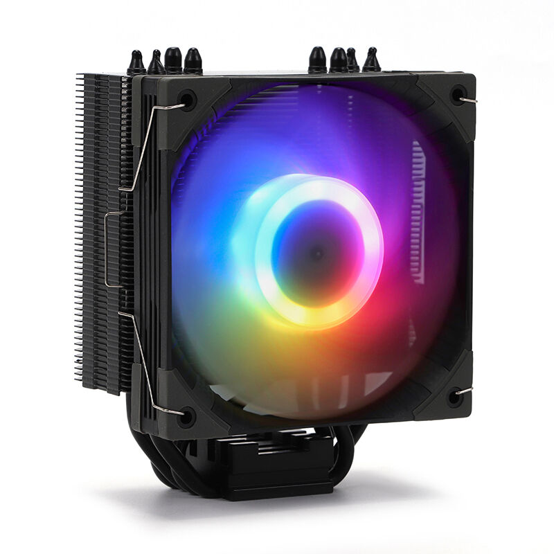 Custom 4 Heat Pipes Argb Computer Cpu Cooler With Pwm Intelligent Fan ...