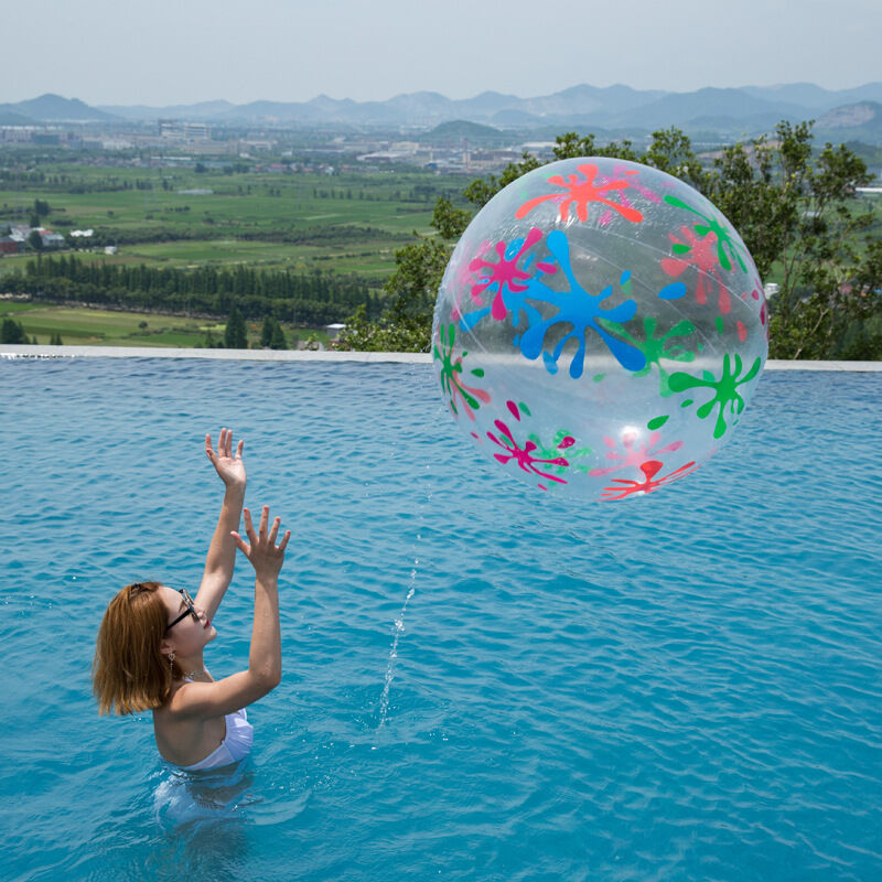 Beach Balls - Large Rainbow Beach Ball Inflatable Pool Toys For Party ...