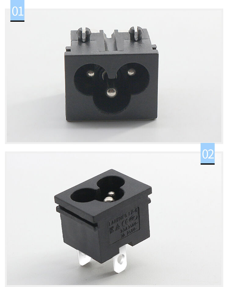 Buy China Wholesale Wholesale 2.5a 250v Iec 60320 C6 With Pcb Pin Tabs ...