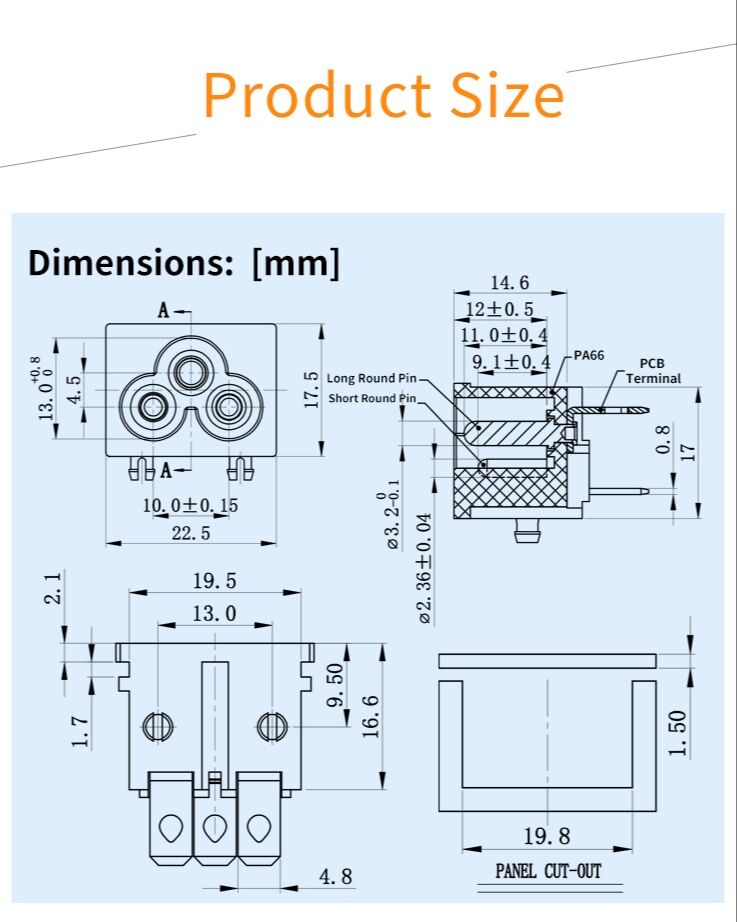 Buy China Wholesale Wholesale 2.5a 250v Iec 60320 C6 With Pcb Pin Tabs ...