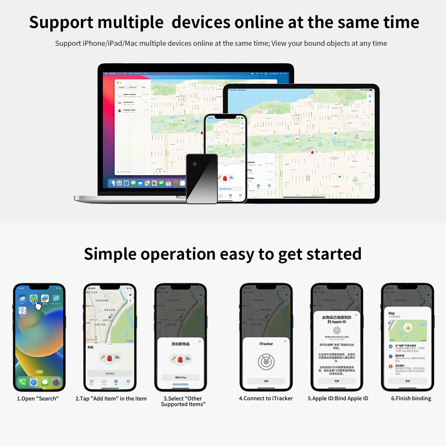 2024 Smart Tag Find My Tracker Tag Airtag Luggage Global Position Gps ...
