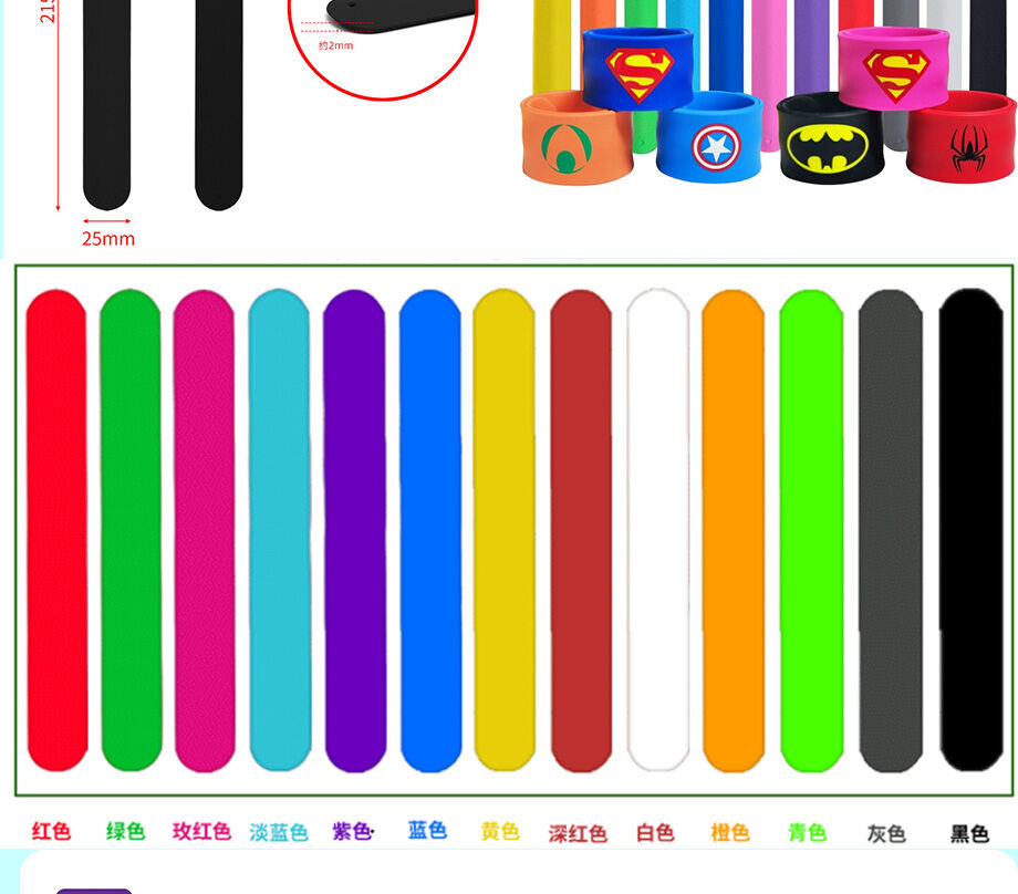 Wholesale Eco Friendly Custom Snap Silicone Bracelets Recycled Wrist ...