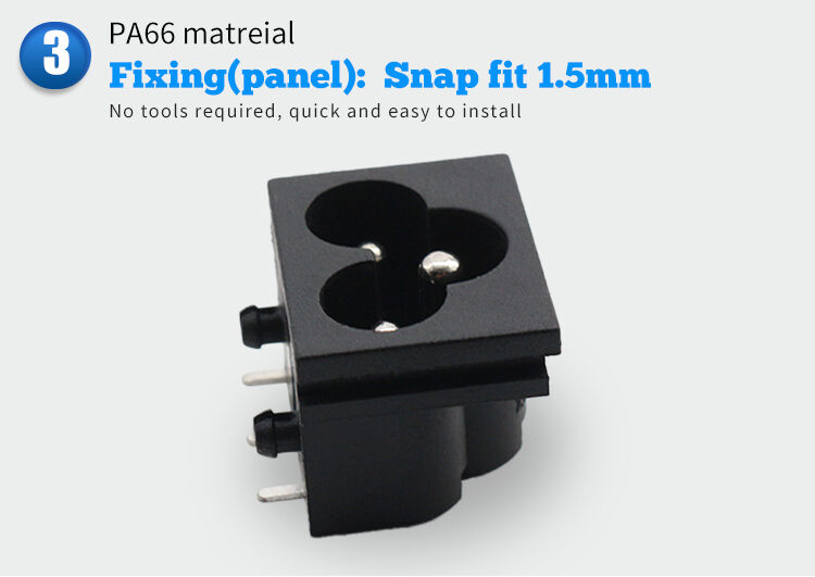 Wholesale 2.5a 250v Iec 60320 C6 With Pcb Pin Tabs Ac Power Socket ...