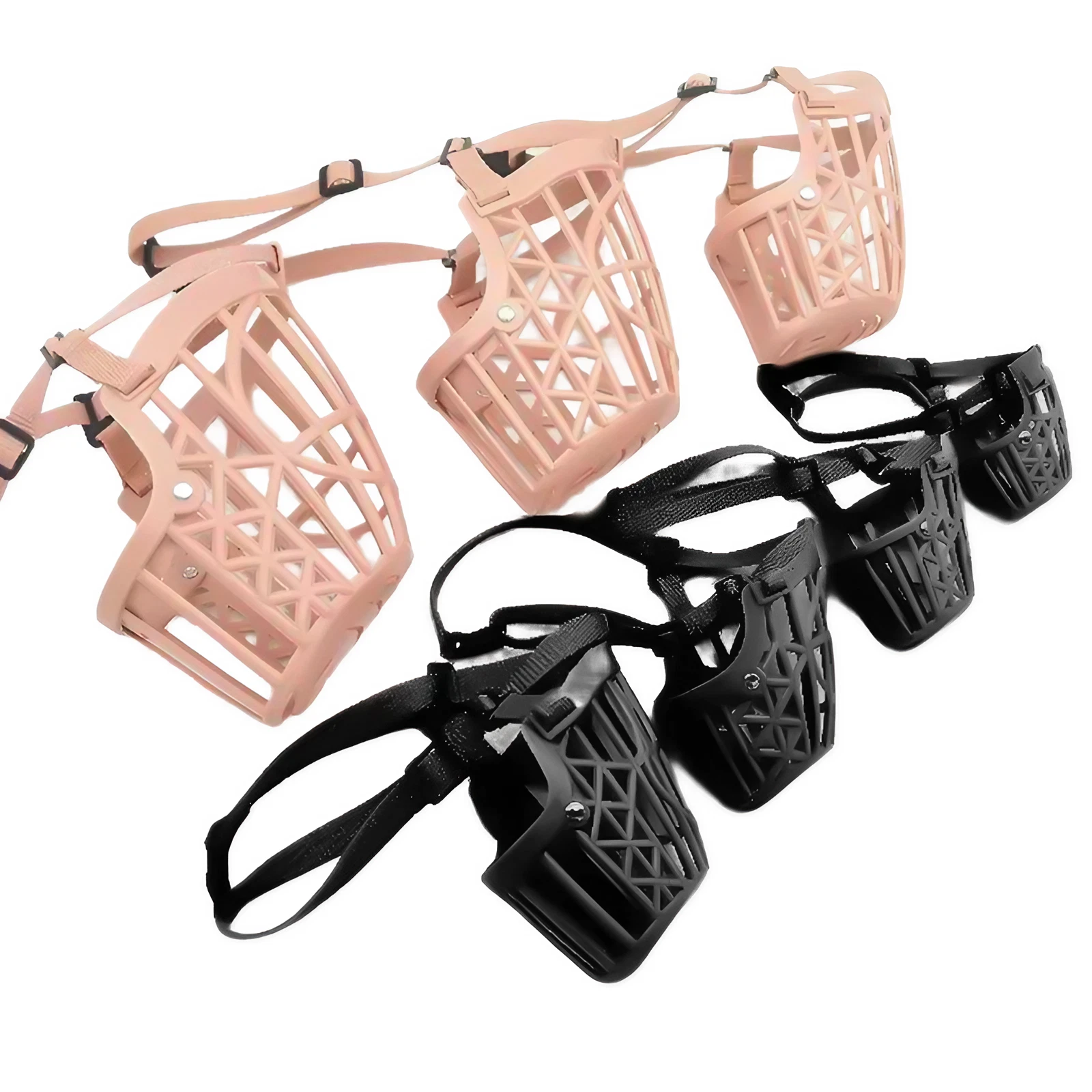 Dog Muzzle Bite Prevention Barking Prevention Ingestion Soft Plastic ...