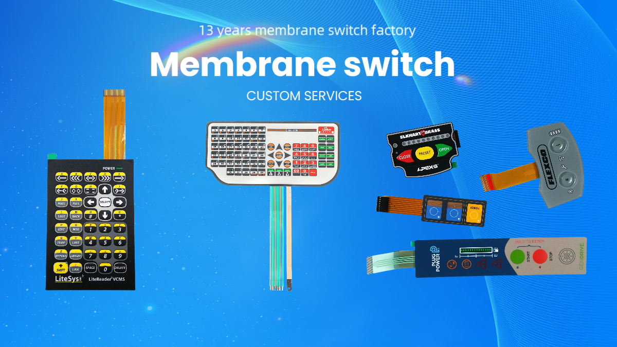 Factory Price Customized Waterproof Membrane Switch Control Panel $1 ...