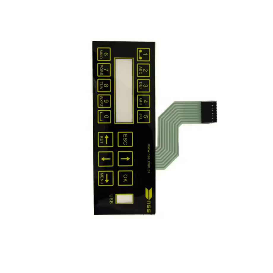 Professional Factory Embossed Tactile Membrane Switch Keyboard With