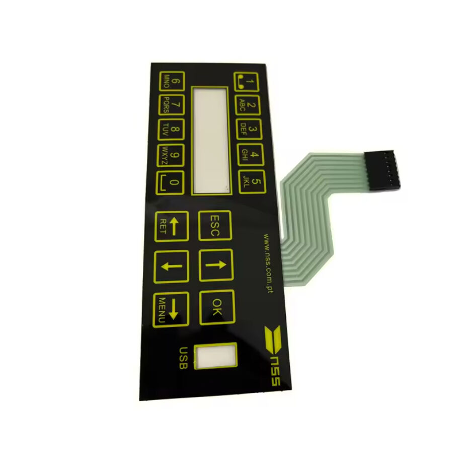 Professional Factory Embossed Tactile Membrane Switch Keyboard With