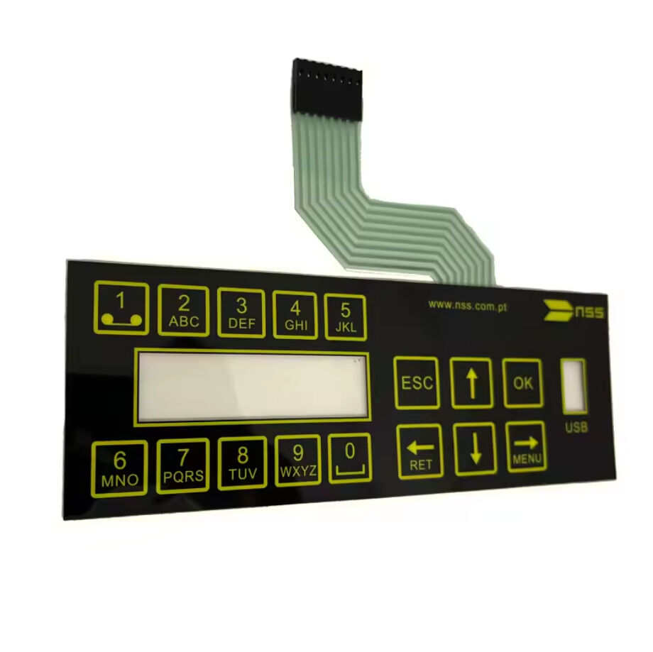 Professional Factory Embossed Tactile Membrane Switch Keyboard With