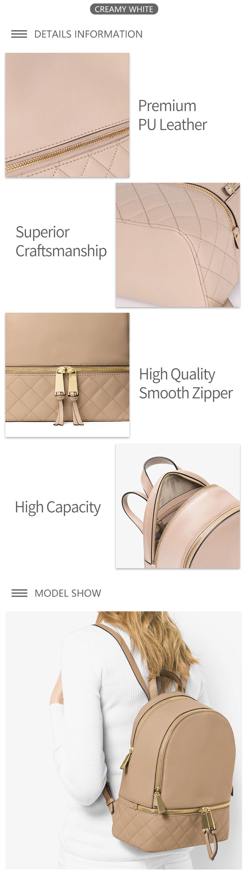 Buy China Wholesale Wholesale Pu Leather Stylish Luxury Backpacks For ...