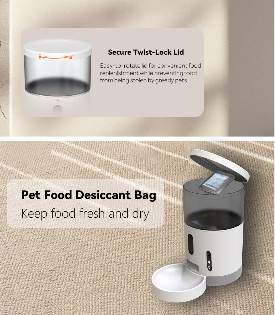 Wifi Smart Pet Feeder With Camera Pet Remote Feeder Timing Feeding ...