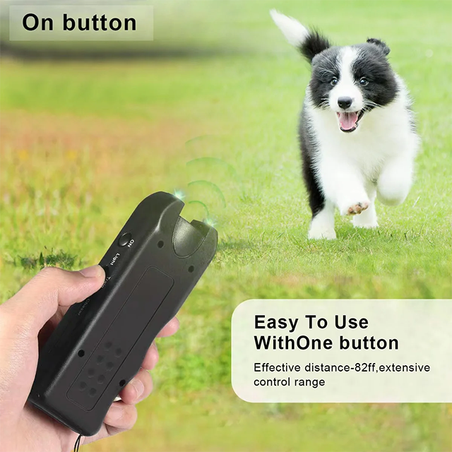 High Quality Black Ultrasonic Dog Repeller Hand-held Anti-bite Device ...