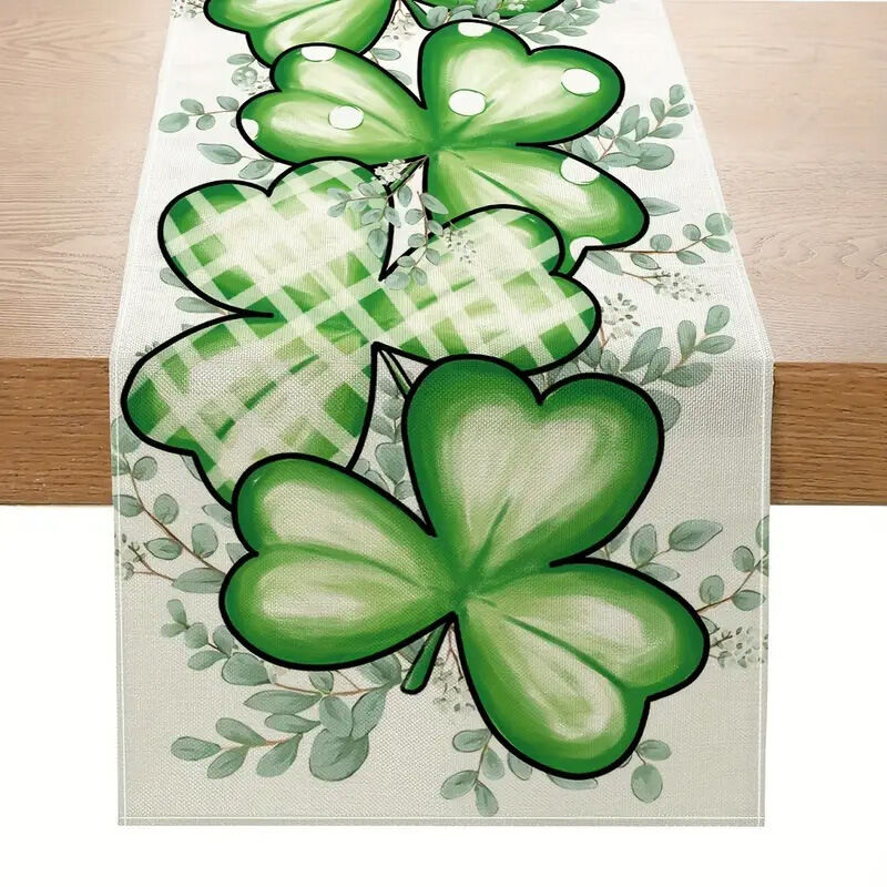 Cross-border Scandinavian Printed Living Room Table Runner Stain ...