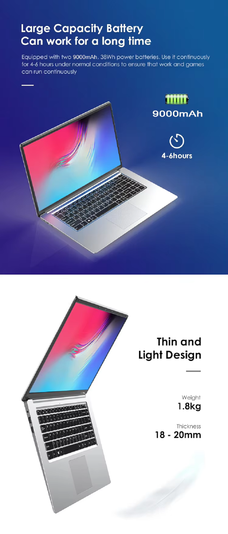 14 Inch Win 11 New Notebook N3350 2.4ghz Ddr3 6gb Ram 128gb Rom And Hd ...