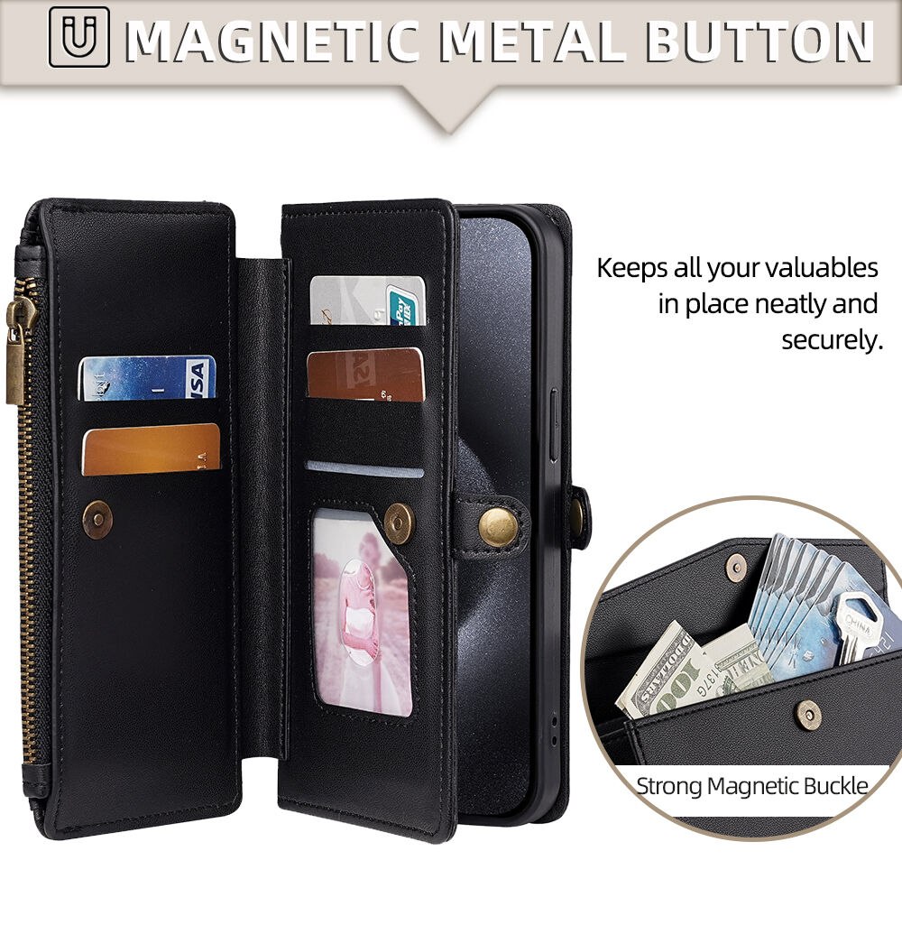Multifunction Credit Cards Pocket Crossbody Leather Phone Bag For ...