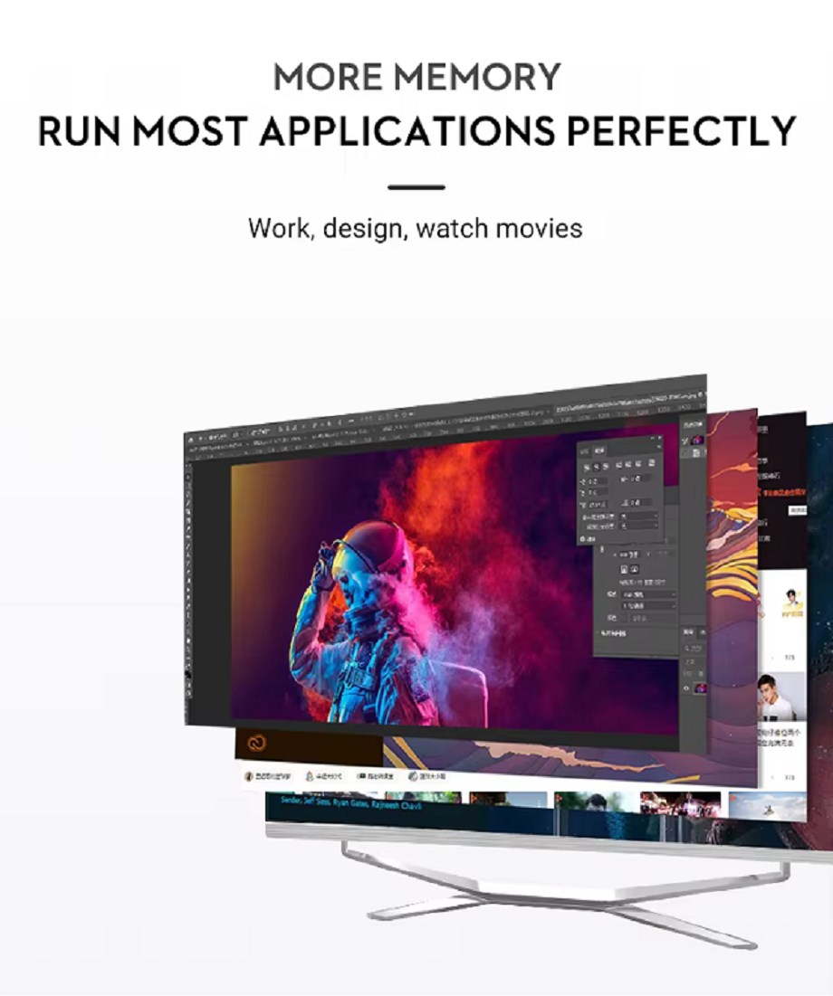 Buy China Wholesale New Design All In One Lcd Industrial All In One Led Panel Curved Screen I3 ...