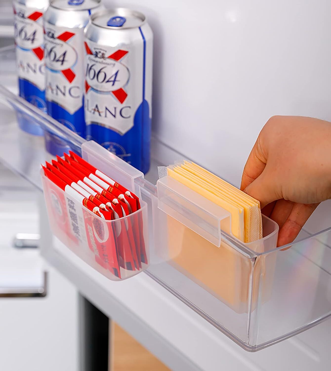 2 Pack-cheese Sticks Storage Cheese Slices, Refrigerator Side Door ...