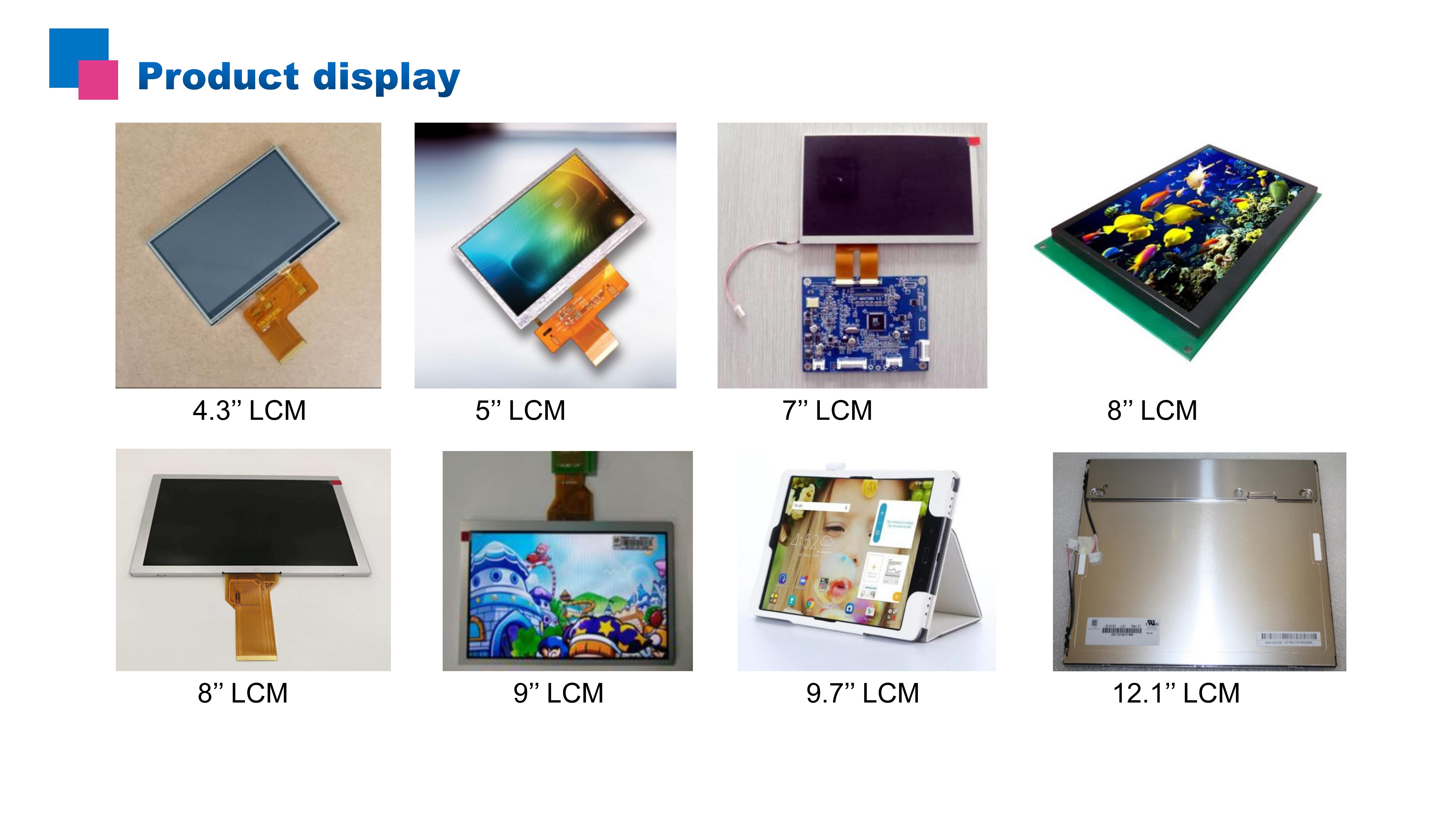800*480 Resolution 7 Inch Wide Temperature Industrial Lcd Module For ...