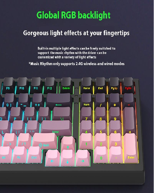 Xinmeng X98 Pro V2 Rgb Pbt Mechanical Keyboard Usb Type C Interface ...