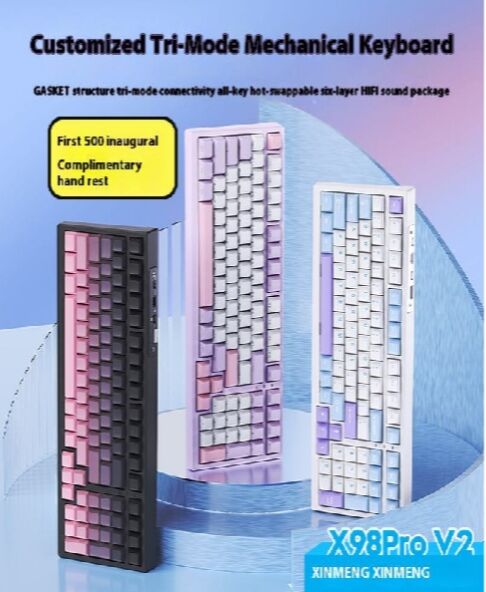 Xinmeng X98 Pro V2 Rgb Pbt Mechanical Keyboard Usb Type C Interface ...