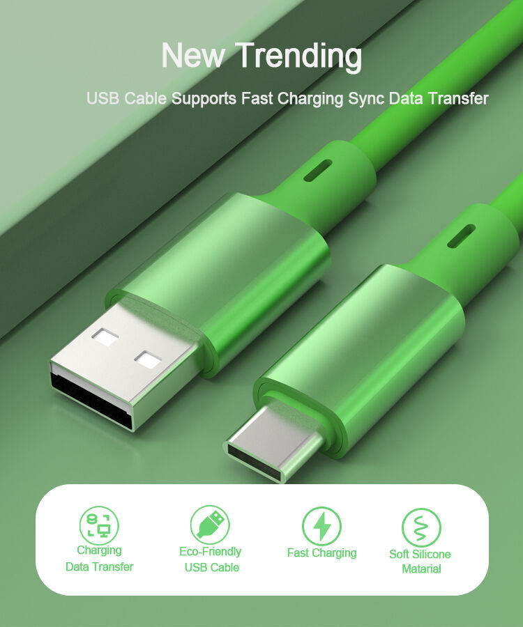 Schitec Customize Wholesale Silicon Usb Cable Eco-friendly Flexible ...